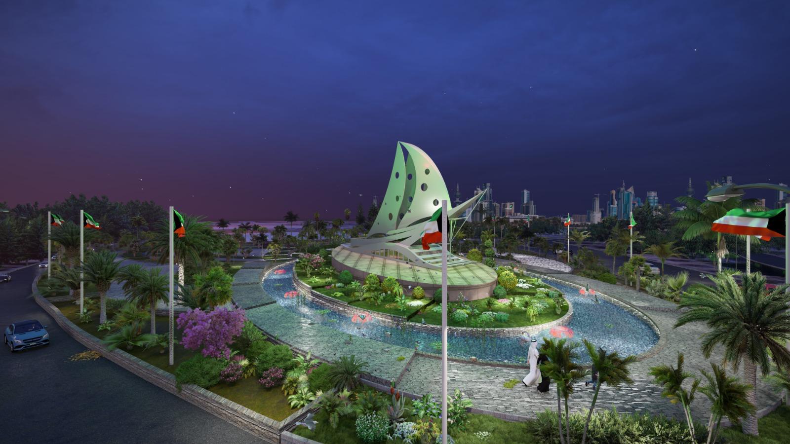 Kuwait Monument Roundabout – Urban Landmark & Landscape Design – Arch ...